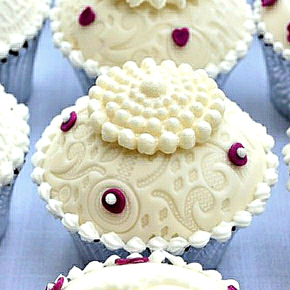 Kitchen | Baking Fancy Textured Lace Cupcake Topper Mold | Poshmark